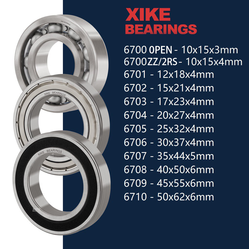 XiKe 6700 6701 6702 6703 6704 6705 6706 6707 6708 6709 2RS/ZZ/OPEN Deep ...