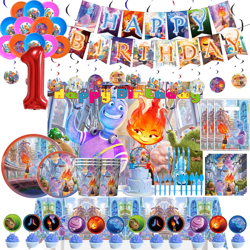 Elemental Birthday Party Decoration Elemental Disposable Tableware Cups ...