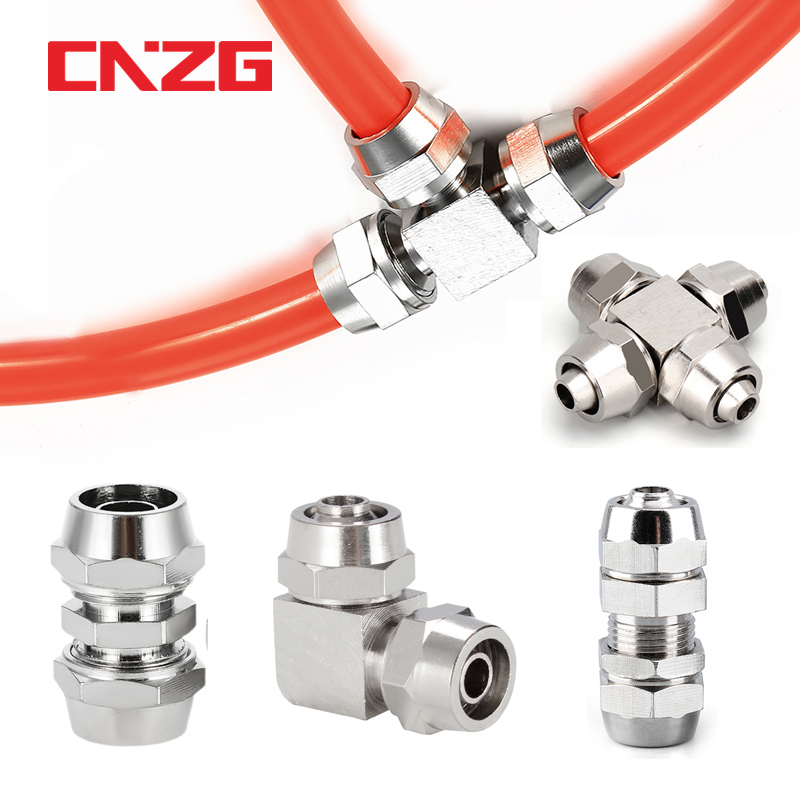KPE Copper Plated Nickel Pneumatic Fitting Air Quick Connector Hose ...