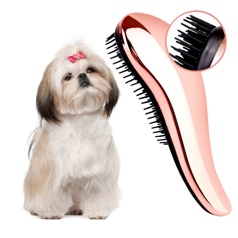 pet dog fur brush for poodle comb dog knot comb for dog shih tzu hair ...