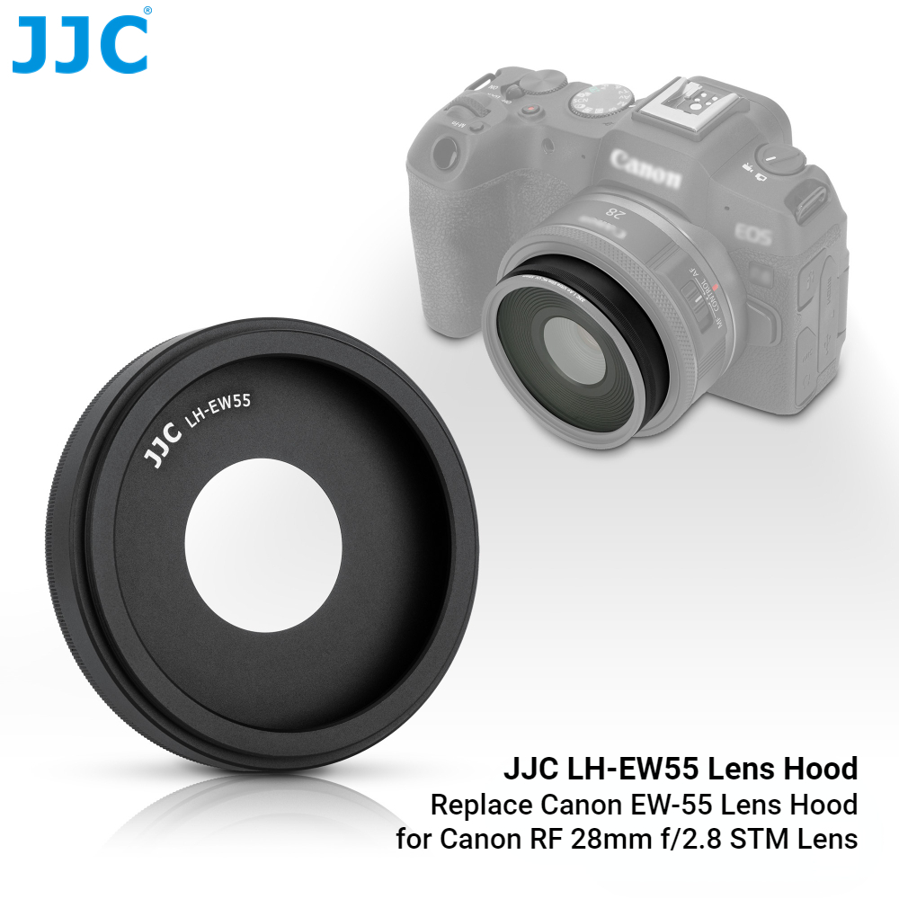 JJC Camera Lens Hood for Canon RF 50mm F1.8 / 85mm F2 / 16mm / 24mm / 28mm / 35mm / 15-35mm / 24 ...