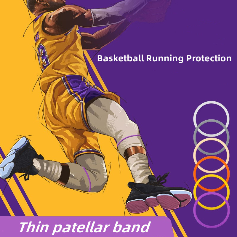 Silicone Knee Strap Basketball Fitness Patellar Stabilizer for Knee ...