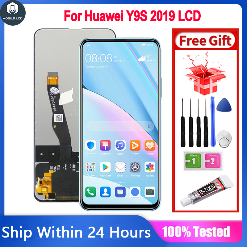 Original LCD With Frame For Huawei Y9S 2019 Screen Display Touch Screen Digitizer Assembly ...