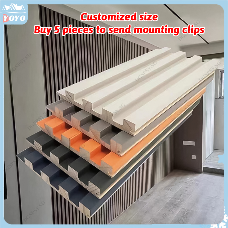 Partition panels solid wood grille panels back wall living room ...