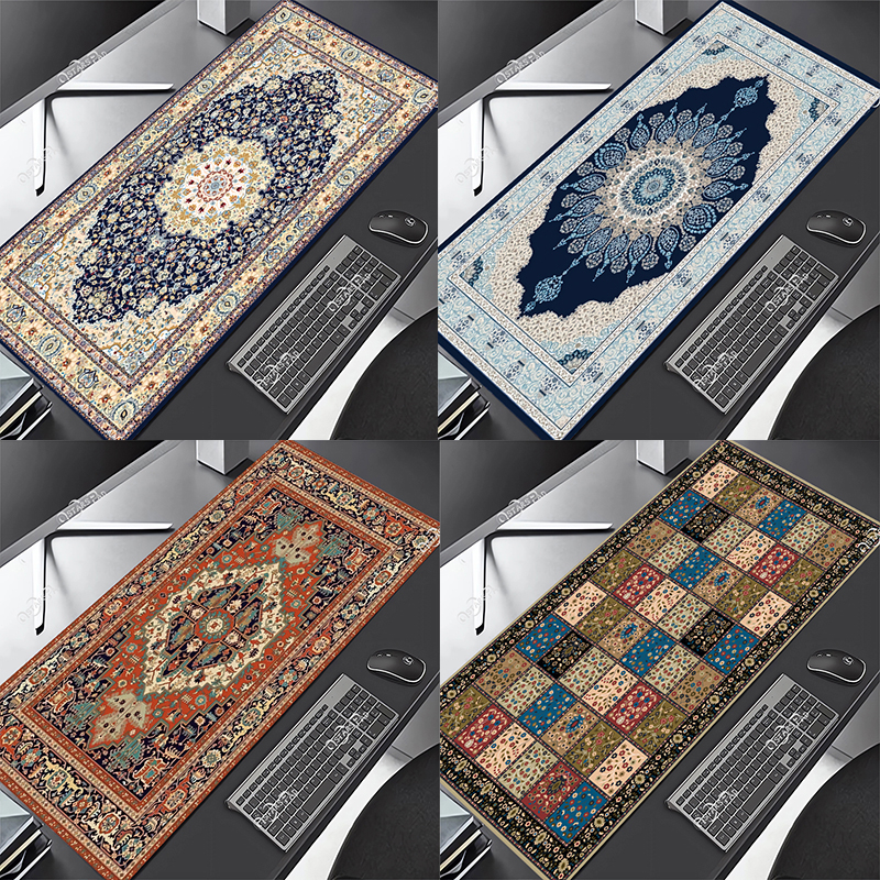 Persian Carpet Mouse Mat Computer Large Mousepad Flower Office Rubber ...