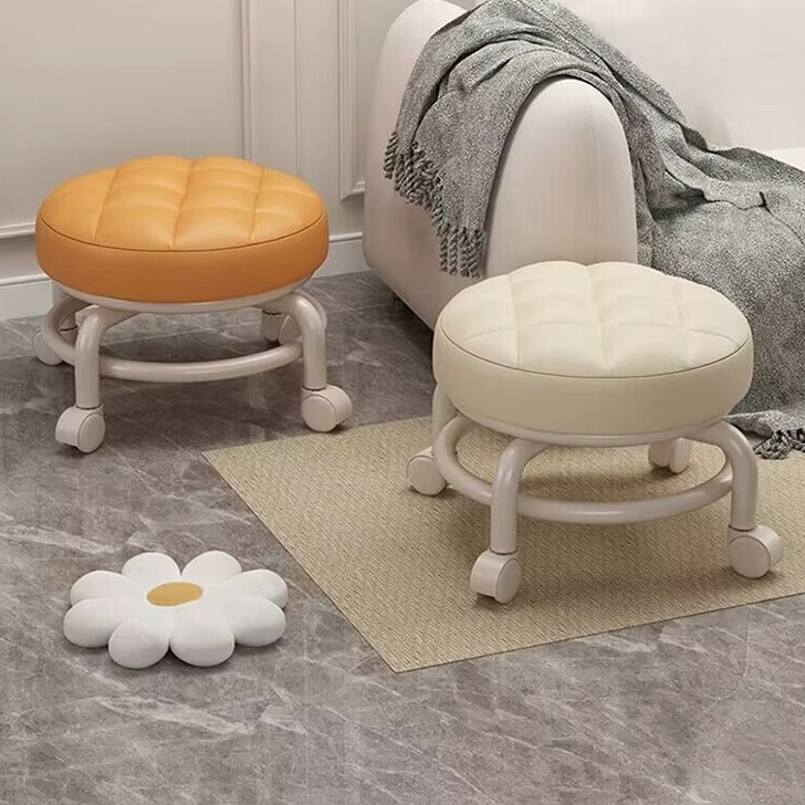 Home stool wheel / Stool swivel low / Stool pulley / Living room shoe ...