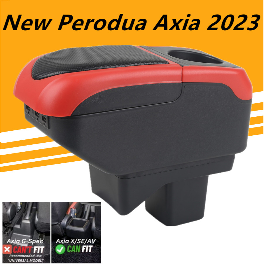 For new Perodua axia 2023 car arm rest box Console Box accessories ...