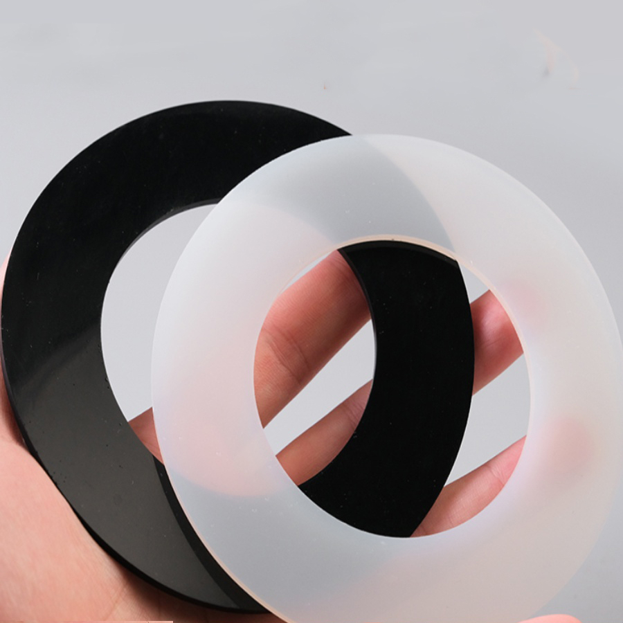 Flange Gasket Circular Flat Gasket Dia 5mm~56mm Silicone Gasket ...