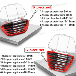 【Byshow】🔥Malaysia In Stock🔥Screw Extractor kit Drill Bits Easy Out ...
