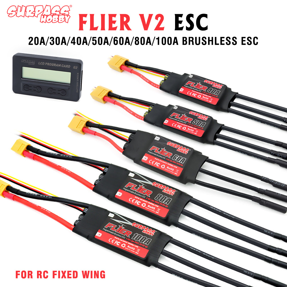 SURPASS HOBBY 2-6S 32-bit Brushless ESC RC Brushless ESC Speed ...