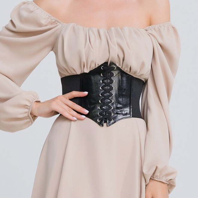 WECHERY Women's Corset Top Female Gothic Clothing Underbust Waist ...