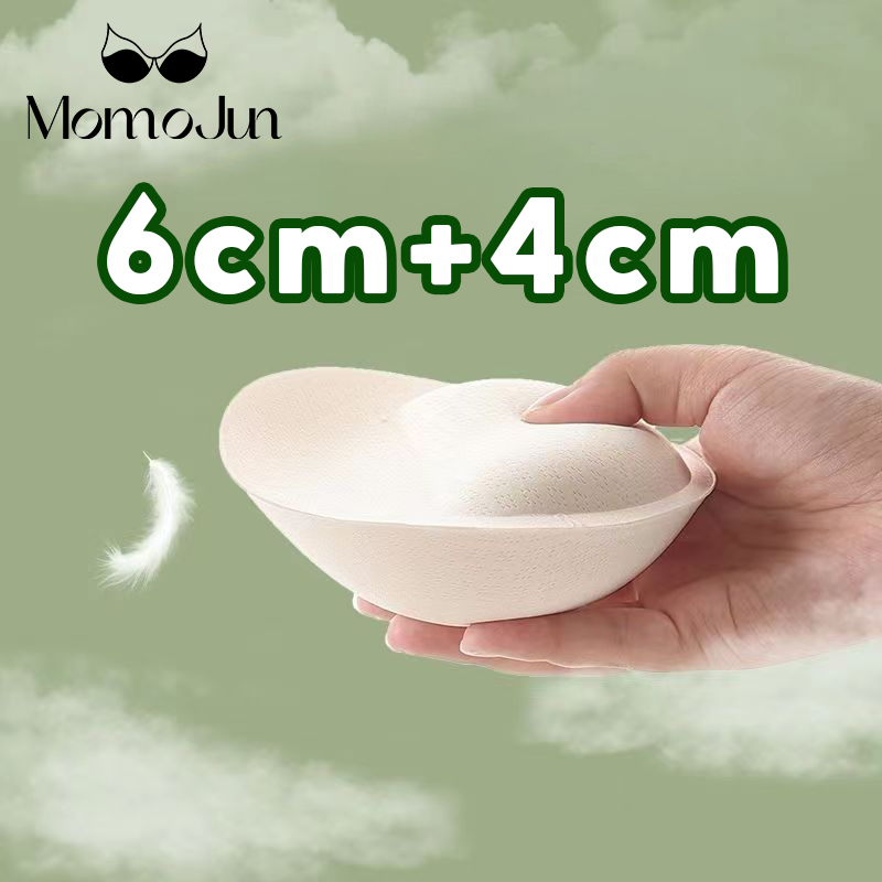 Momo 6cm+4cm Thick Chest Pad Small Breasts Look Big Comfortable Breathable Universal Replacement ...