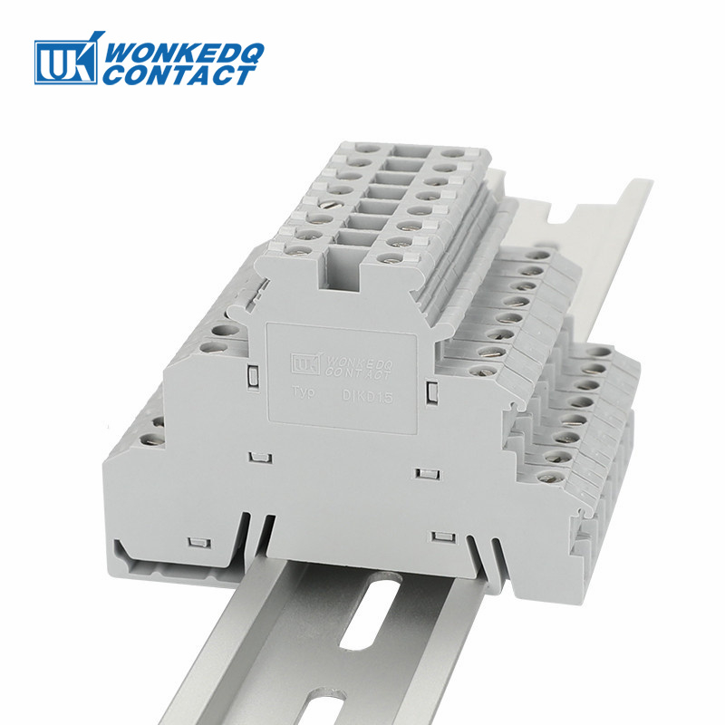 DIKD1.5 Three Level Din Rail Terminal Block Triple 3 Layer 2.5mm² ...