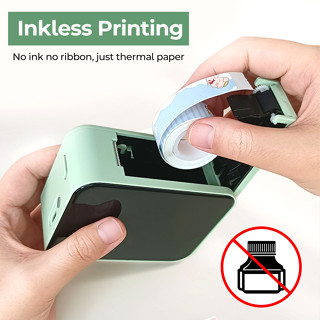 P15 Label tape Thermal Label Printer Portable Bluetooth label machine Similar as D11 D110 D101 ...