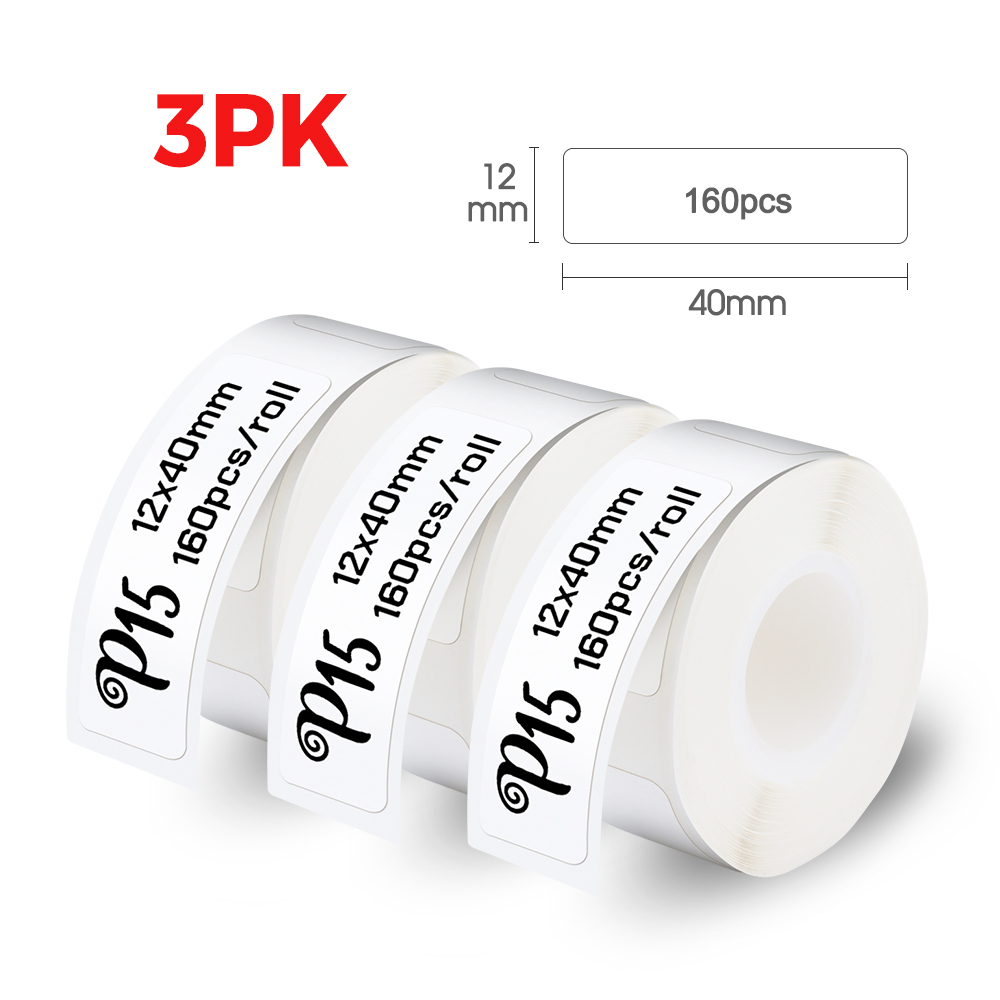 P15 Label tape Thermal Label Printer Portable Bluetooth label machine Similar as D11 D110 D101 ...