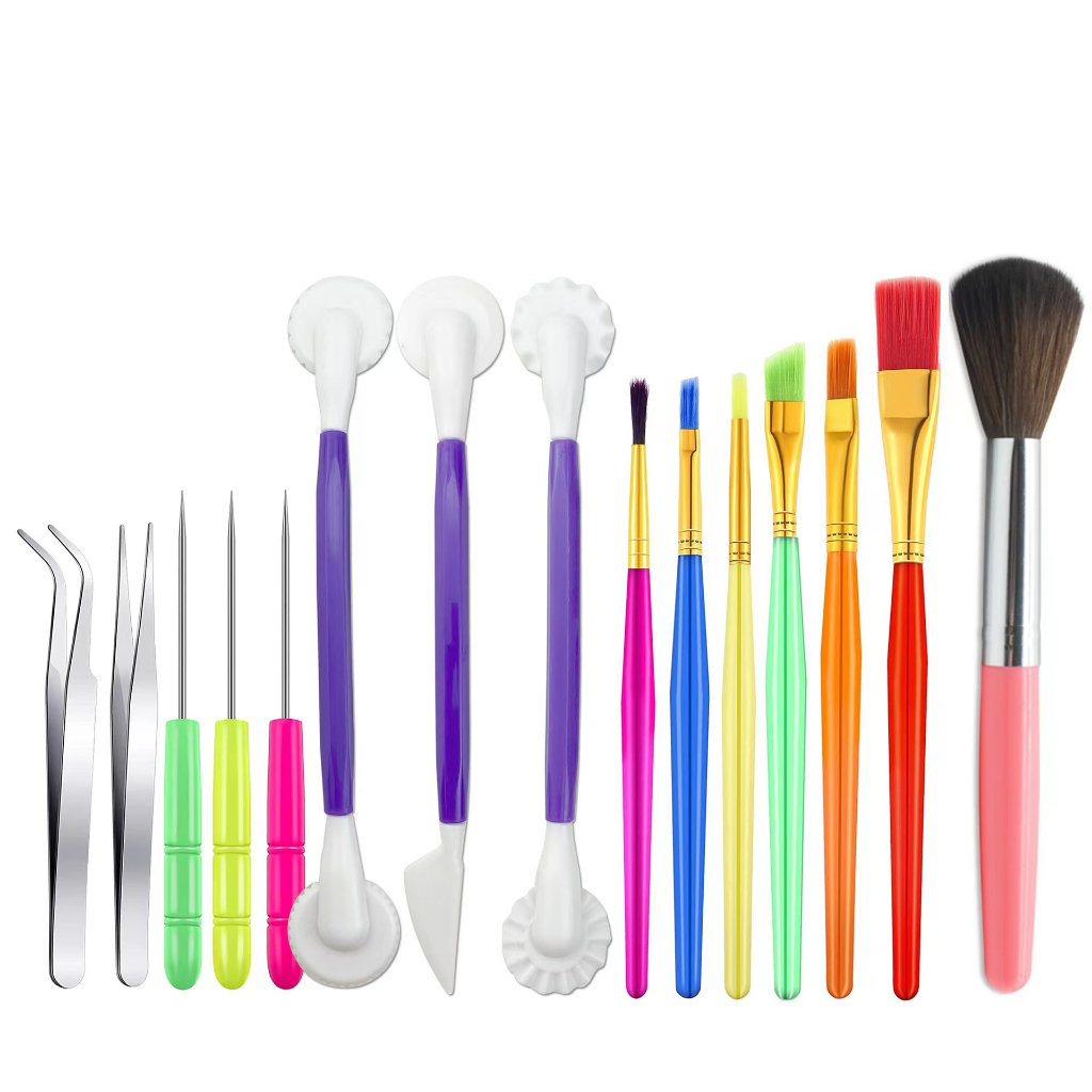 15Pcs/Set DIY Pastry Carving Cutter Fondant Cake Decorating Pen ...