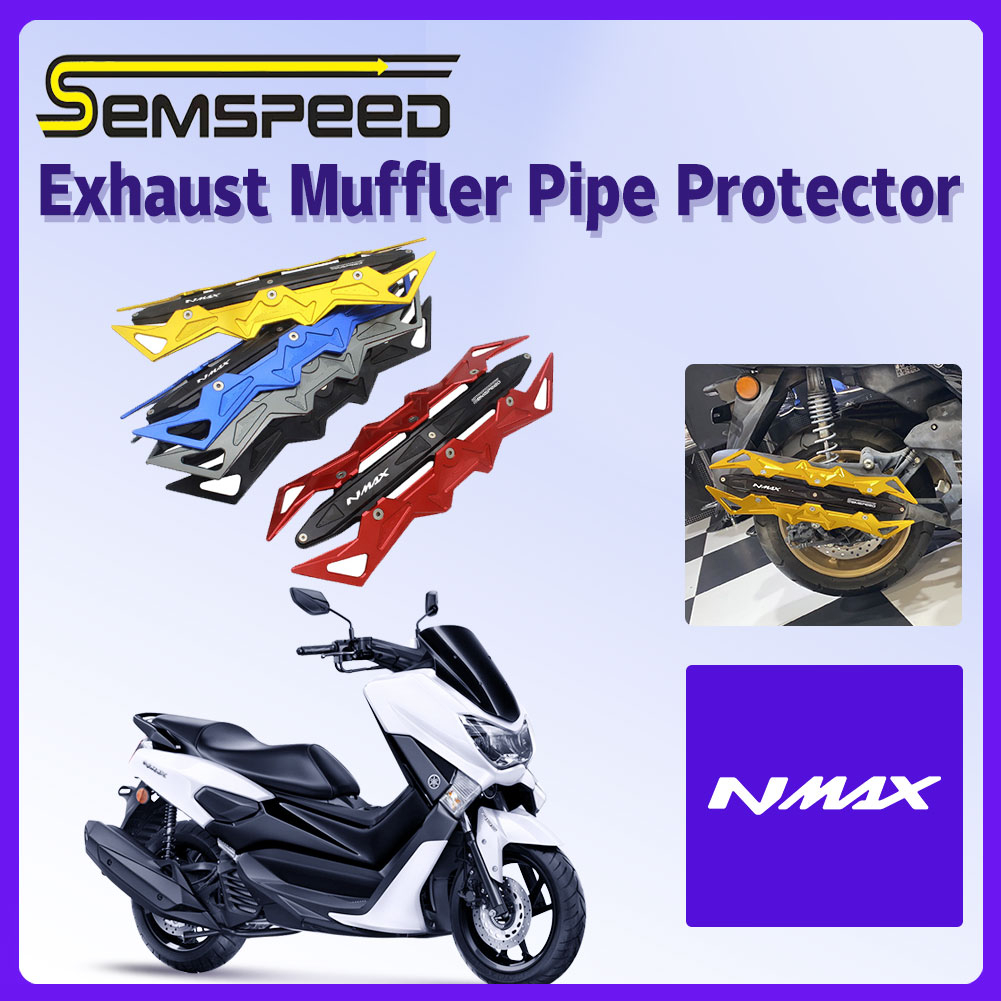 SEMSPEED NMAX Logo Universal Motorcycle Exhaust Muffler Pipe Leg ...