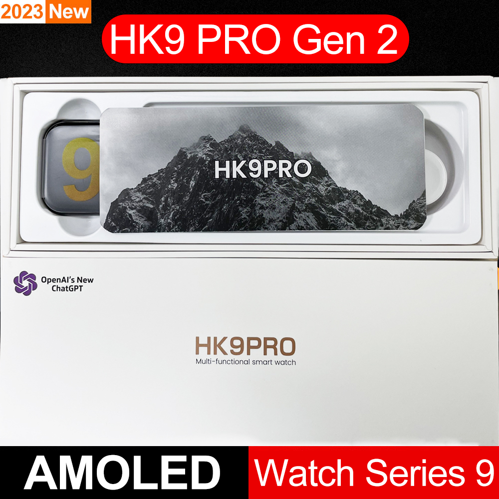HK9 Pro Gen 2 AMOLED Smartwatch Series 9 Ultra 2 reloj hombre Compass ...