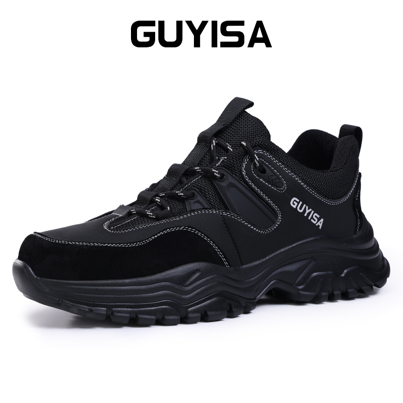 GUYISA casut safety shoes comfortable puncture proof steel toe cap ...
