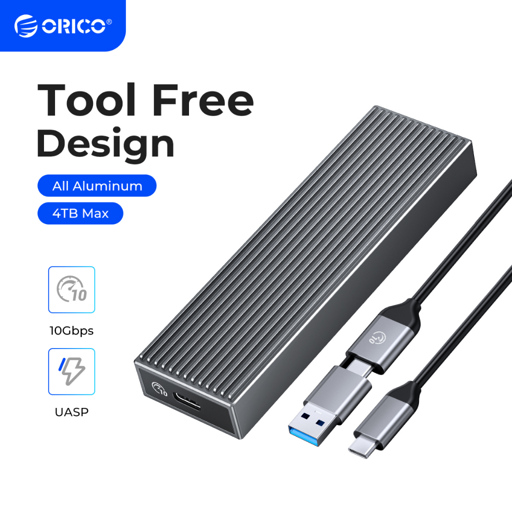ORICO M2 NVMe SSD Case Aluminum 10Gbps USB3.1 GEN2 Type C M.2 SSD Free ...