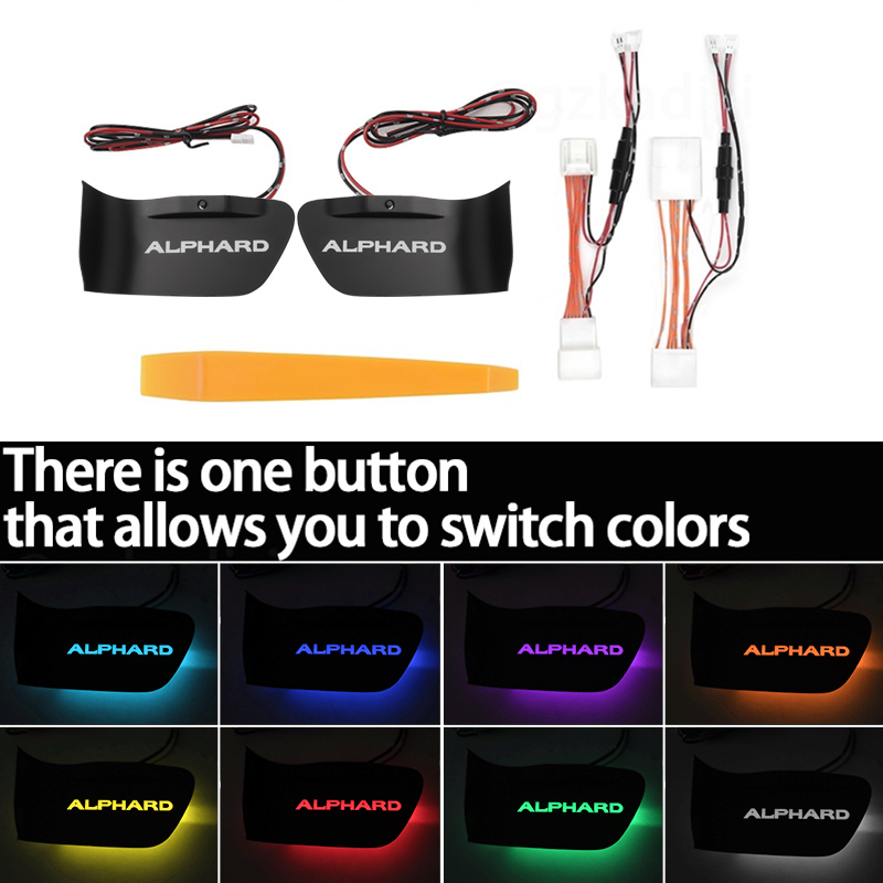 8 color Alphard 30 (2015-2023) Car door bowl lamp agh30 anh30 car door ...