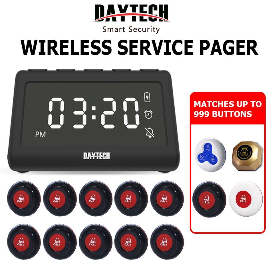 【Rechargeable】Daytech Wireless Service Calling System Pagering System Pannel Receivers | Shopee ...