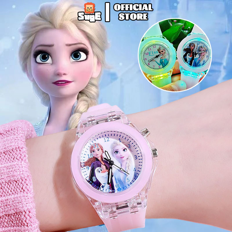 SUGE Girls Kids Watches Children Watch Frozen Princess Elsa Sophia ...