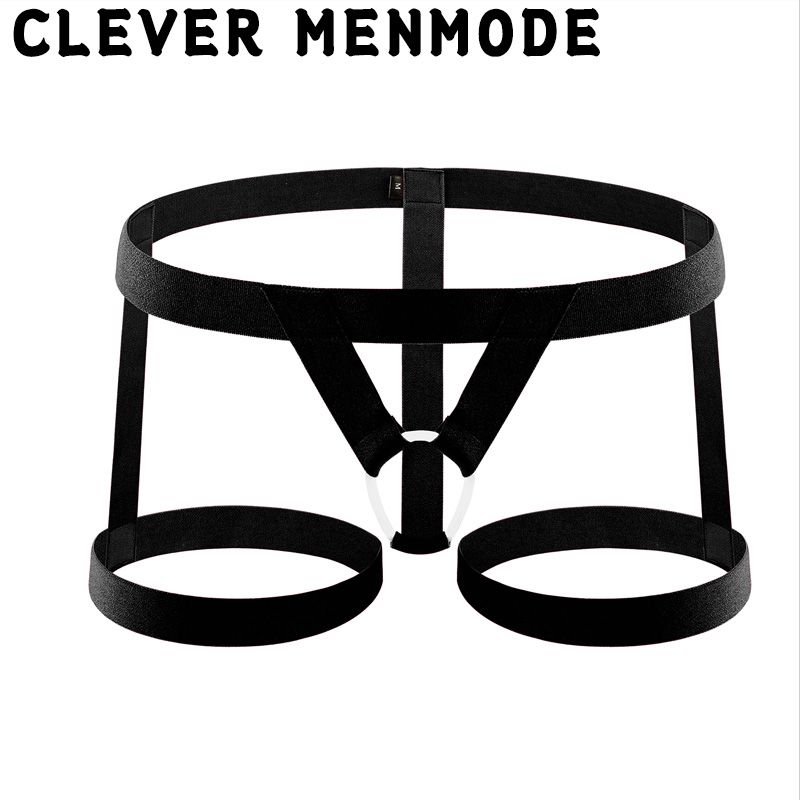 【CLEVER-MENMODE】Raya 2024 Men Underwear Hollow Buttocks Elastic Thongs Low Waist G-String Middle ...