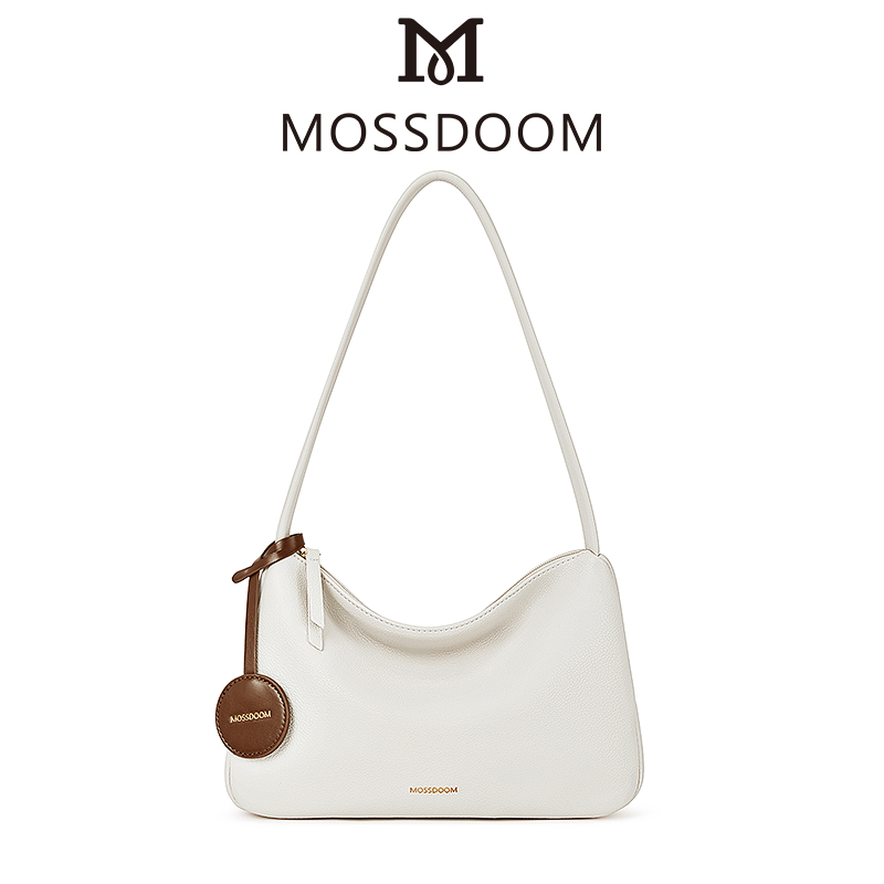 MOSSDOOM Soft Leather Simple Style Women Shoulder Bag With Large ...