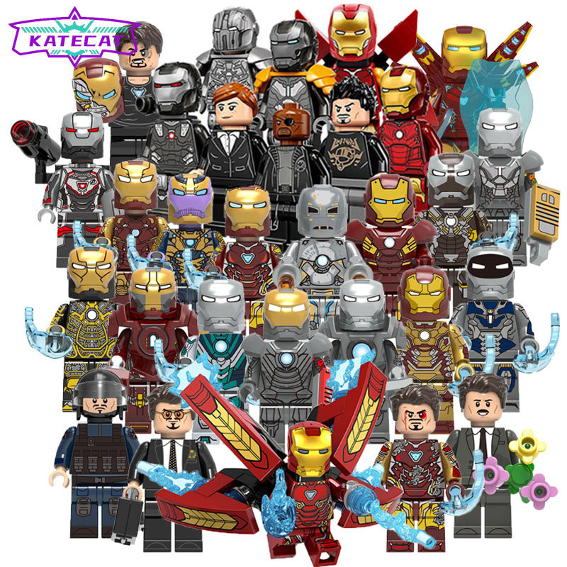 Ironman Character Building Blocks Toy Stark Ironman Armor All Series ...