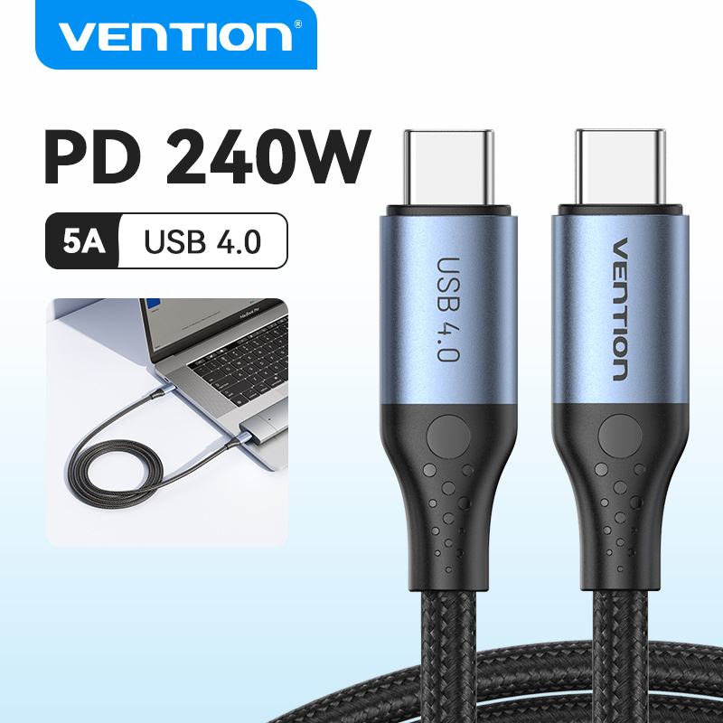 Vention USB 4.0 Type C Cable 40Gbps 5A supprort Video transmission 8K ...