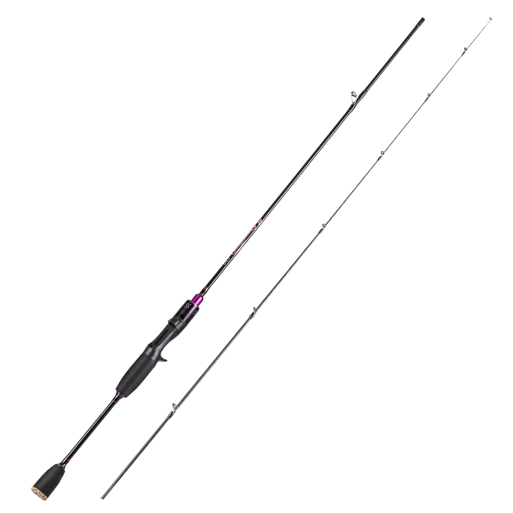 Sougayilang UL Spinning Fishing Rod 2 Sections Solid Tip Micro-Jigging ...