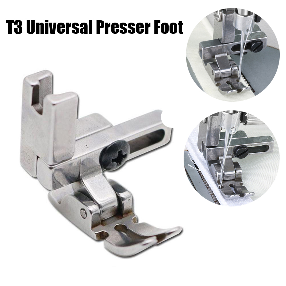Universal Foot T3 Adjustable Cording/Regular/Zipper Industrial Sewing ...