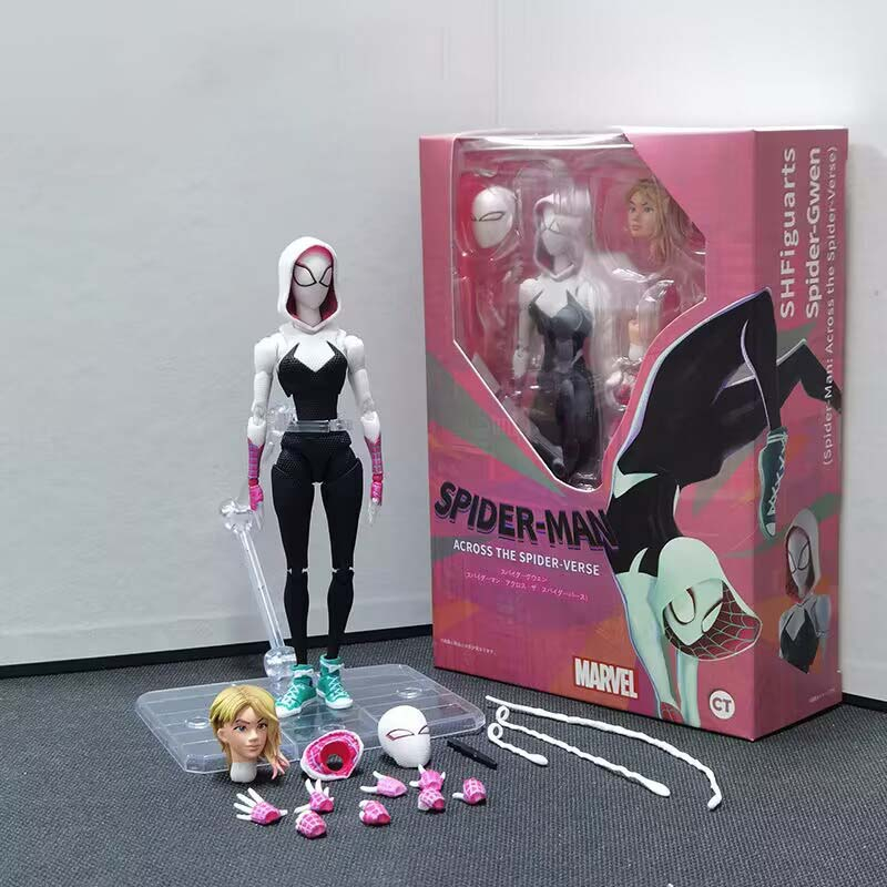 15CM Figma Factory Gwen Spider-Man, Gwen Stacy, SHF Female Spider, Across the Spider-Verse ...