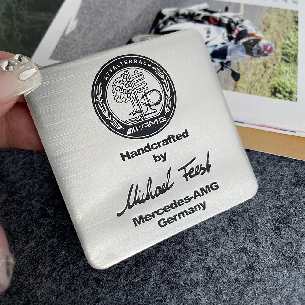 Mercedes-Benz Apple Tree Aluminum Stickers Aksesori Kereta AMG Car Logo ...