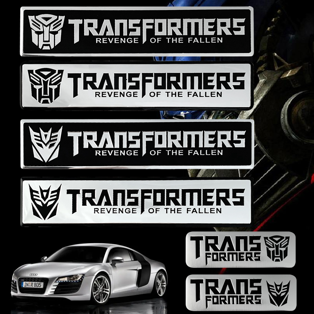 Car styling 3D Transformers Car Emblem Stickers Aluminum Autobots ...