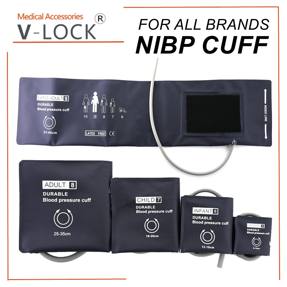 V-LOCK Blood Pressure Cuff Adult Thigh Large Baby Newborn NIBP Cuff ...