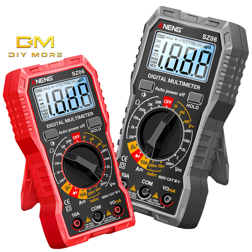 DIYMORE Digital Multimeter ANENG SZ06 Voltage Tester Voltmeter TRMS ...
