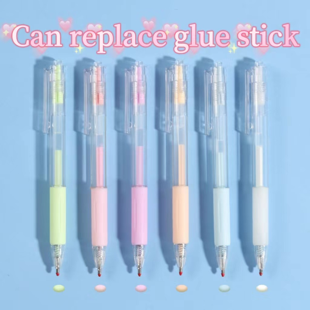 【Ready Stock】 Cute Pen-shaped dot glue quick-dry glue children's ...