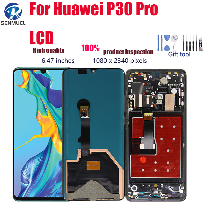 Original Full screen (fingerprint) For Huawei P30 Pro VOG-L29 VOG-L09 ...