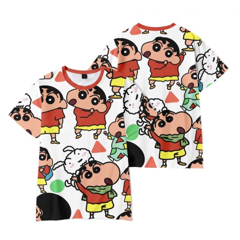 Crayon Shin Chan Cartoon T-Shirt For Kids Boy/Girl Short Sleeve Jersey ...