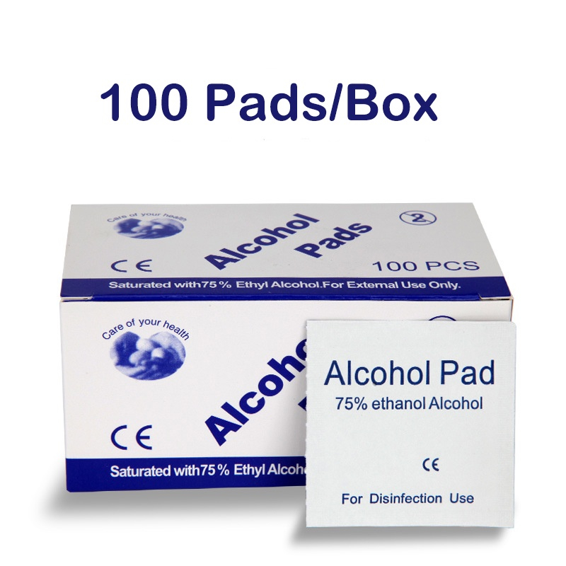100pcs 75% Disposable Alcohol Pads /Alcohol Swab Isopropyl Alcohol 一次性消毒酒精棉片 | Shopee Malaysia