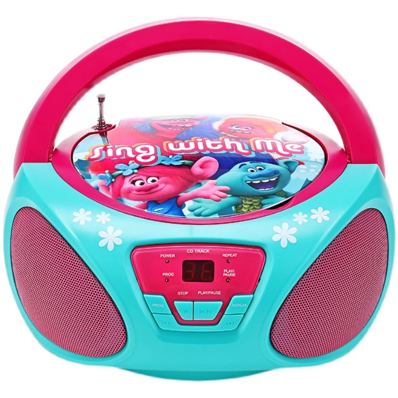 Portable cartoon CD player student prenatal education learning CD disc ...