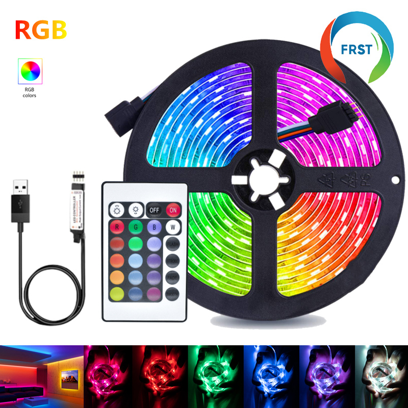 20M LED strip RGB with 24-key remote control SMD color variable TV ...