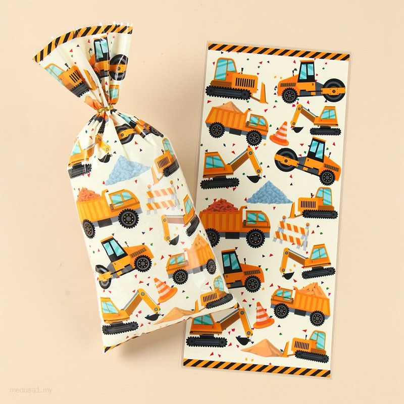 20PCS Construction Theme Loot Bag Gift Bag Candy Bags Boys Birthday ...