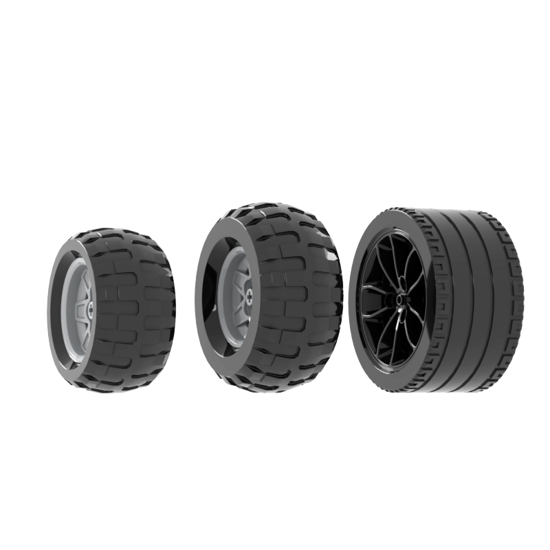 Tech Wheel Tire Vehicle Off Road Building Blocks Toys Kids Collection ...