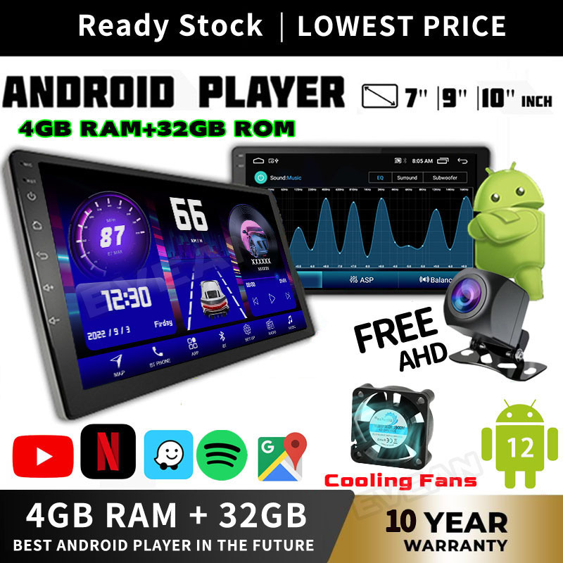 with cooling system Android Player 7 9 10 inch (4GB RAM+32GB) Quad Core ...