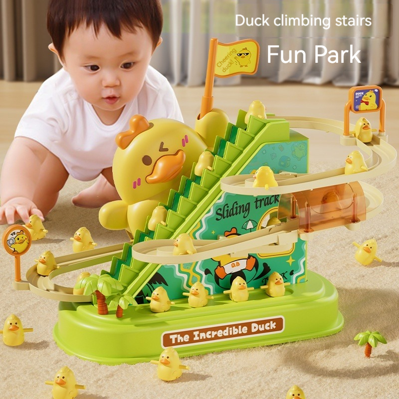duck climbing stairs duck climbing stairs track toy duck stair climbing ...