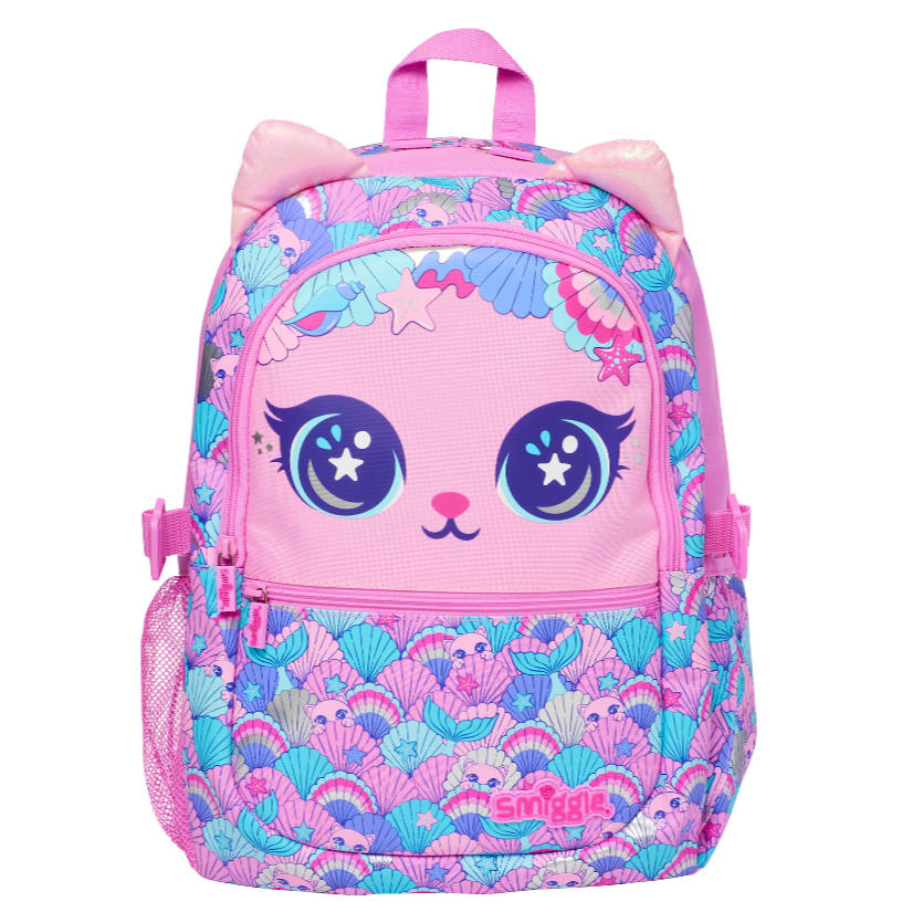 Smiggle Pink Cat Hi There Classic Attach Backpack for kids | Shopee ...