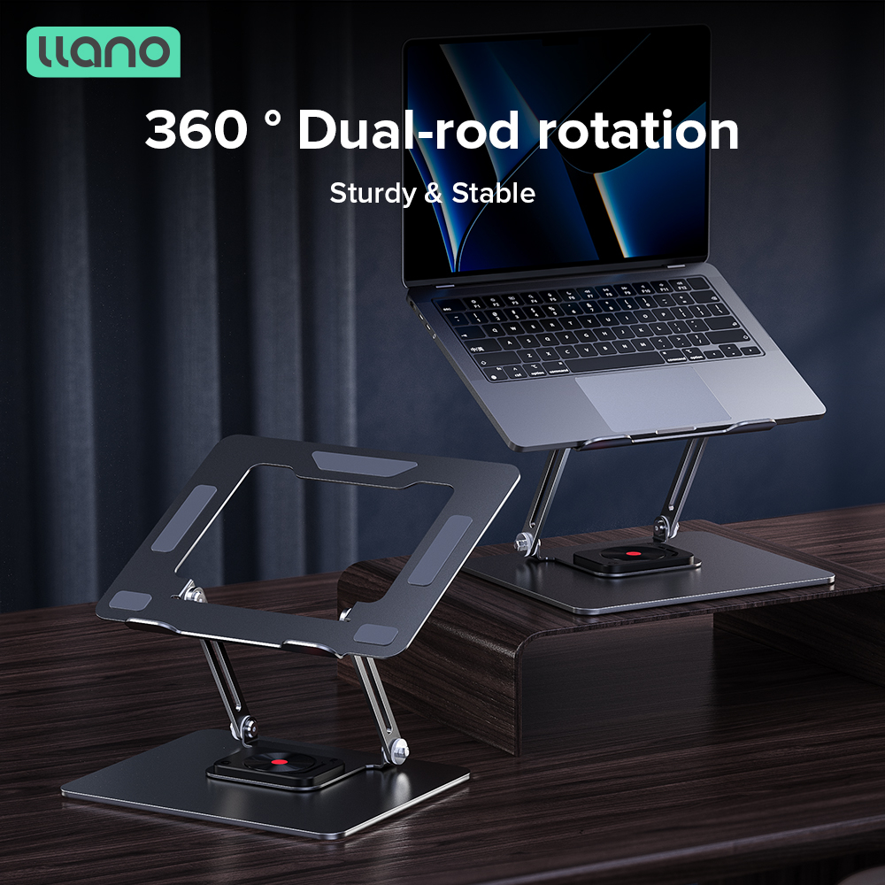 Llano Laptop Stand Adjustable 360° Rotating Notebook Stand Aluminium ...